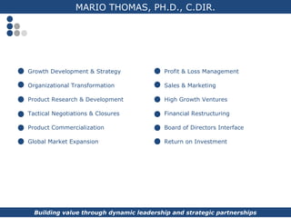 Mario Thomas presentation 2013 | PPS