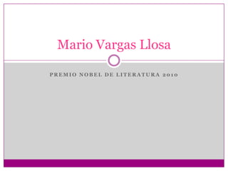 Mario vargas llosa | PPTX