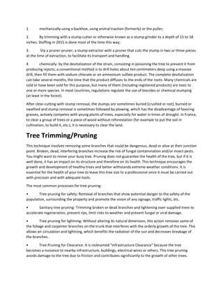 Tree removal Service,Stump removal and Tree trimming Pruning Tips | PDF