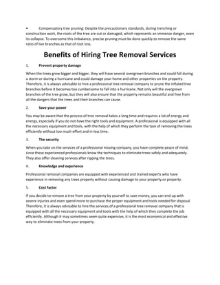 Tree removal Service,Stump removal and Tree trimming Pruning Tips | PDF