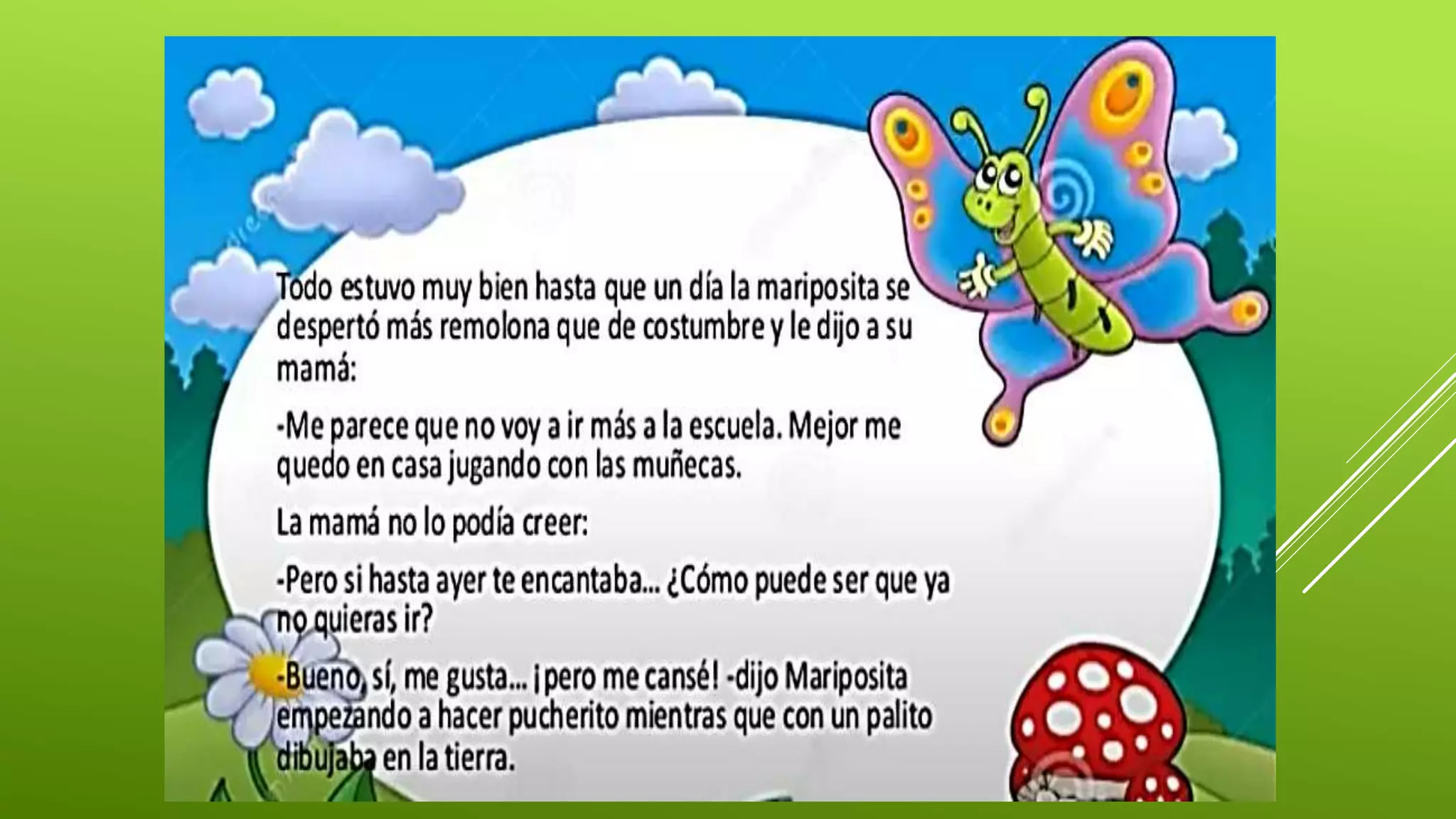 Mariposa va a la escuela | PPT