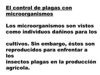 Control biológico de plagas | PPT