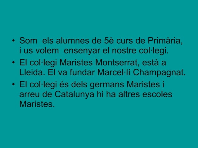 Maristes montserrat | PPT