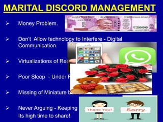 Marital discord management | PPTX