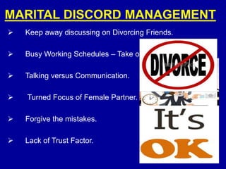 Marital discord management | PPTX | Divorce | Family and Relationships