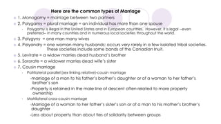 Marital practices (accross cultures) | PPTX