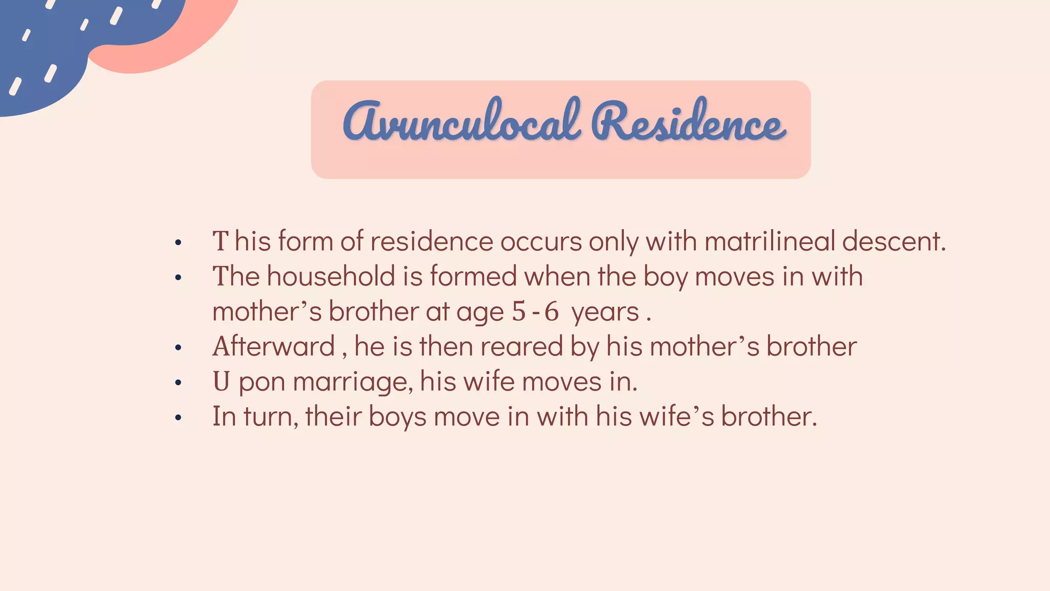 Marital Residence, Kinship and Descents.pptx