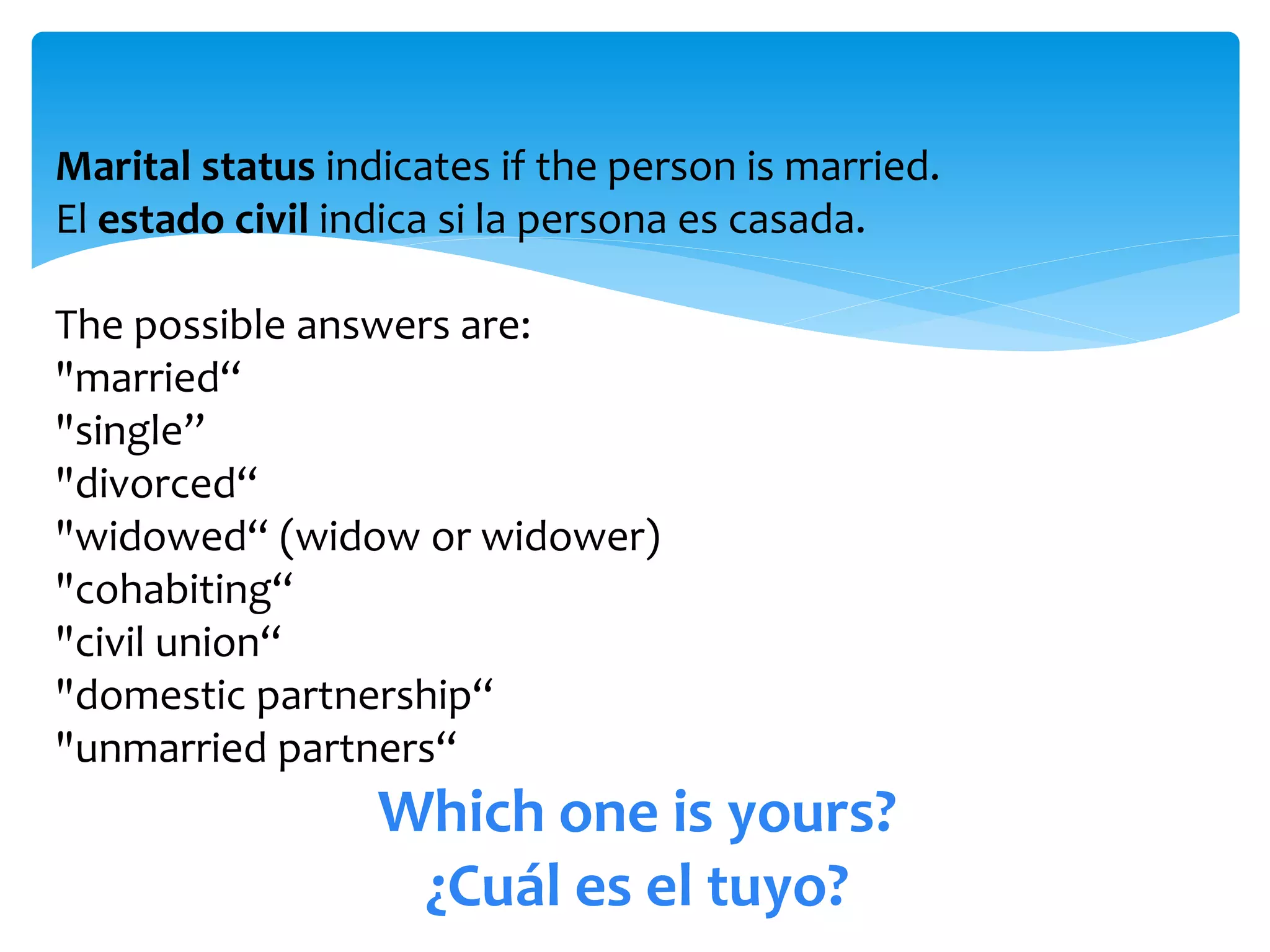 Marital status | PPTX