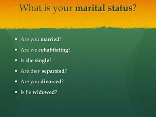 Marital status | PPTX