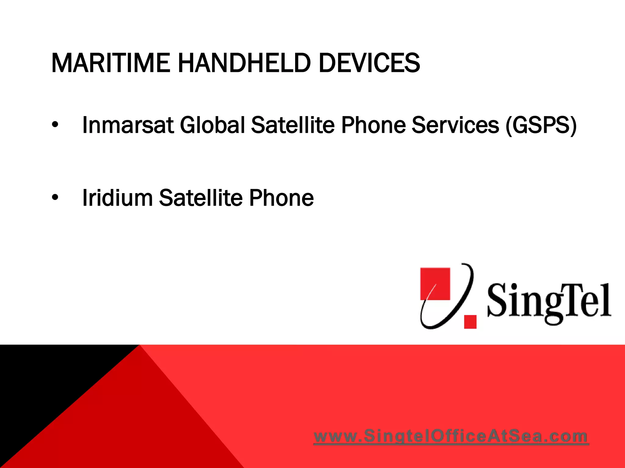 Maritime Telecommunication | PPTX
