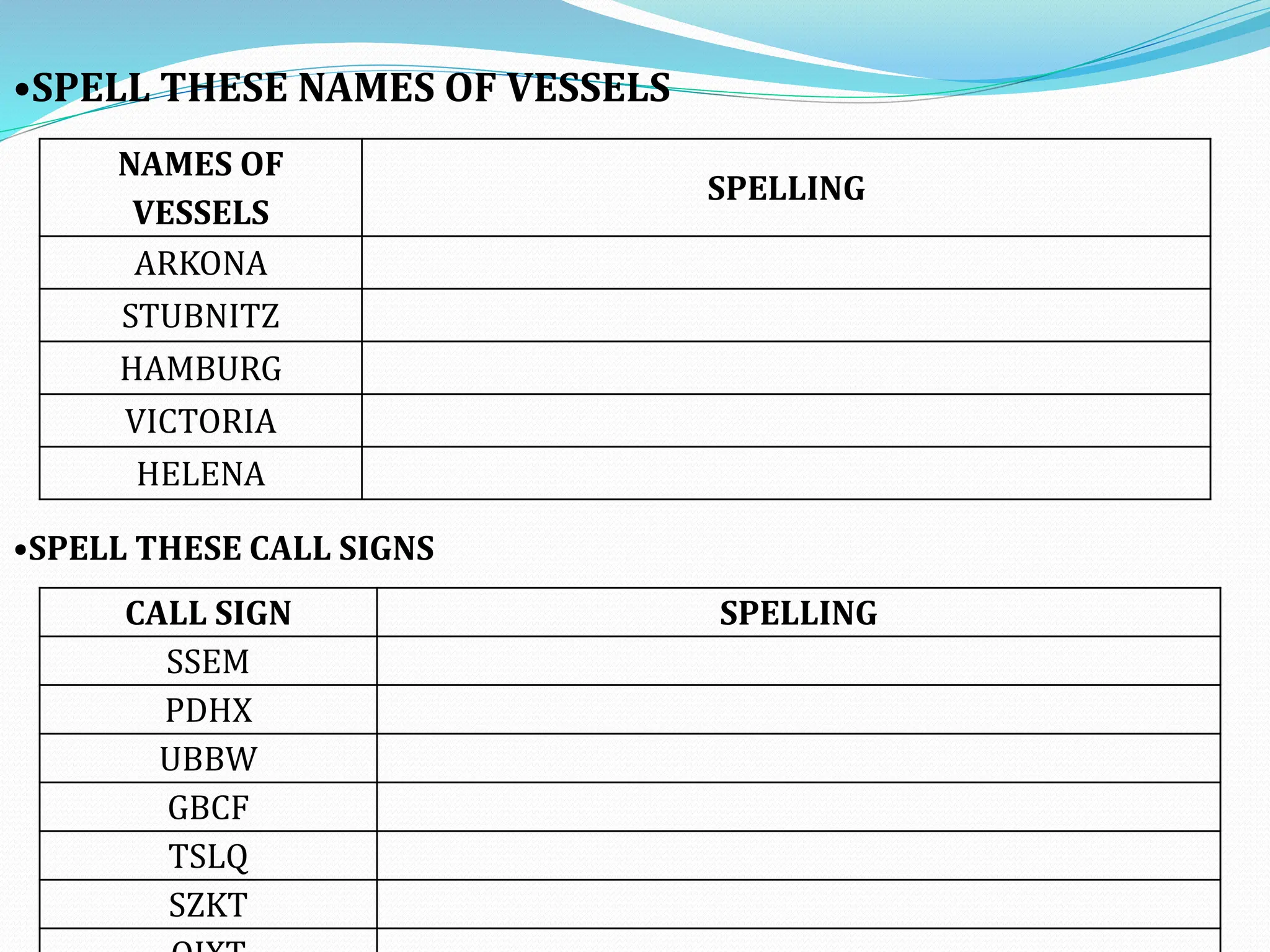 MARITIME ALPHABET pada Instansi Ilmu Pelayaran Makassar | PPTX