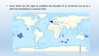 maritime boundaries law of the sea (marine spaces landward of the ...