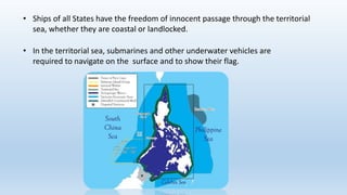 maritime boundaries law of the sea (marine spaces landward of the ...