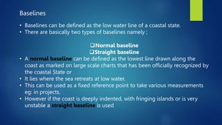 maritime boundaries law of the sea (marine spaces landward of the ...