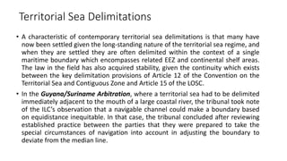 Maritime Boundary Delimitation law of the Sea | PPTX