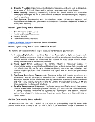 Maritime Cybersecurity Market Growth Opportunities by 2033 | PDF