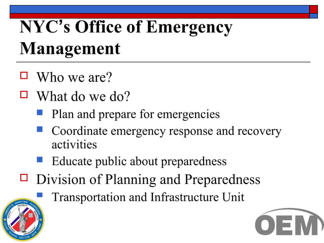 Maritime Emergency Transportation Plan | PPT