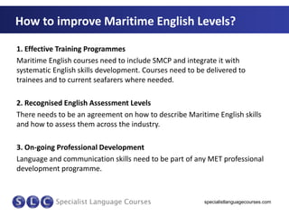 Maritime English courses worldwide | PPTX
