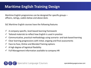 Maritime English courses worldwide | PPTX