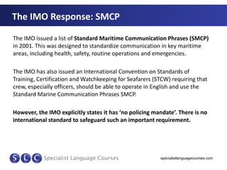 Maritime English courses worldwide | PPTX