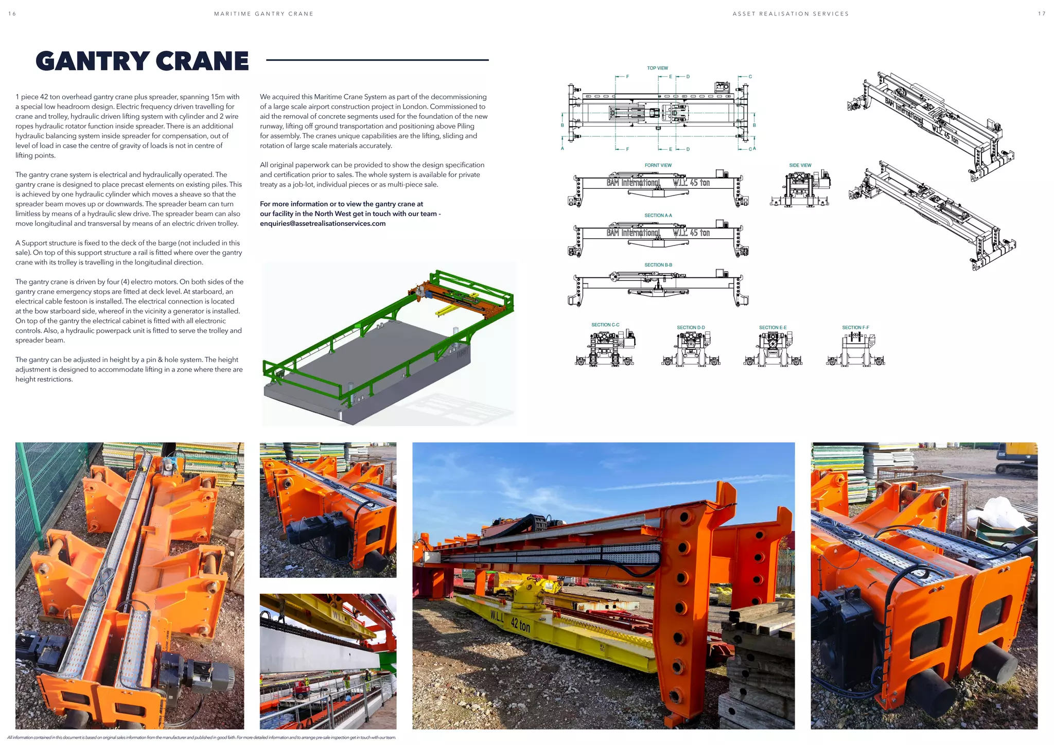 Maritime gantry crane sale document | PDF