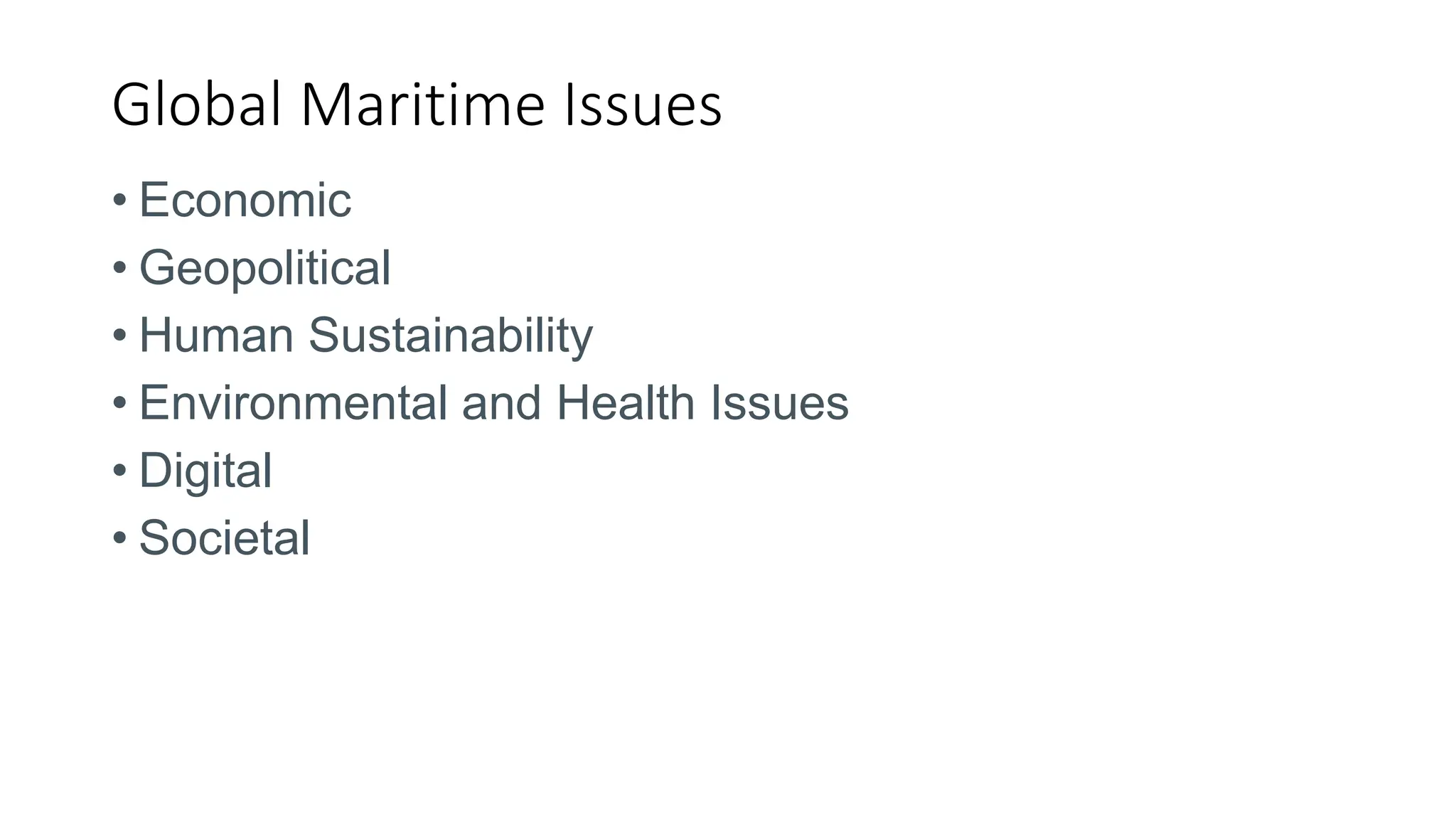 Maritime Issues.pptx