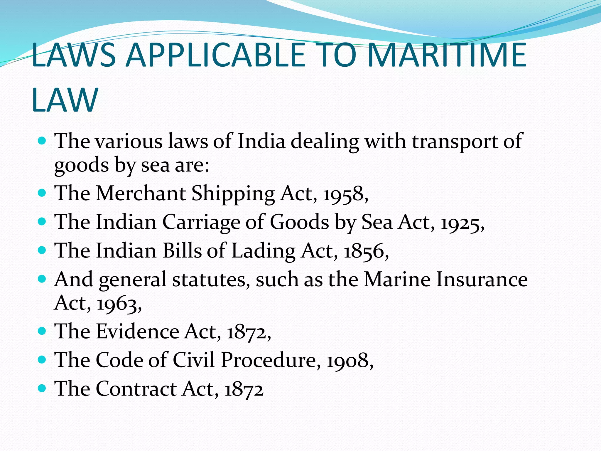 Maritime law | PPTX
