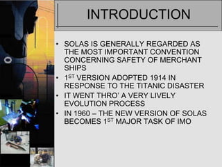 Maritime law and solas | PPT