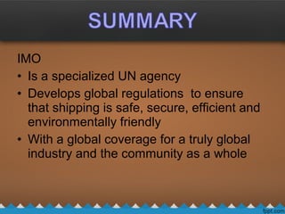 Maritime operation assignment imo | PPT | Cruises | Travel Type