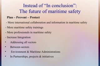maritime safety at sea and why it is important .ppt