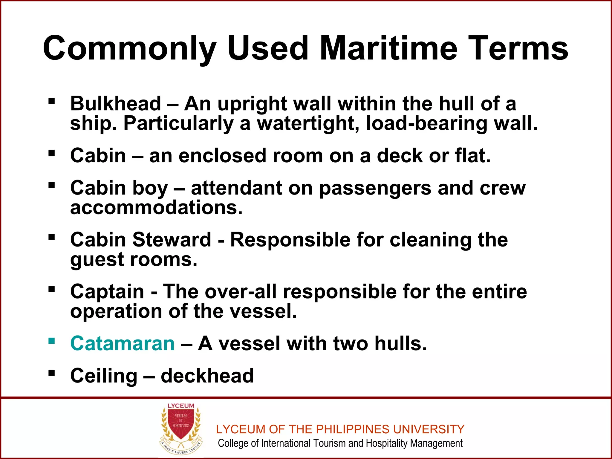 Maritime terms | PPT