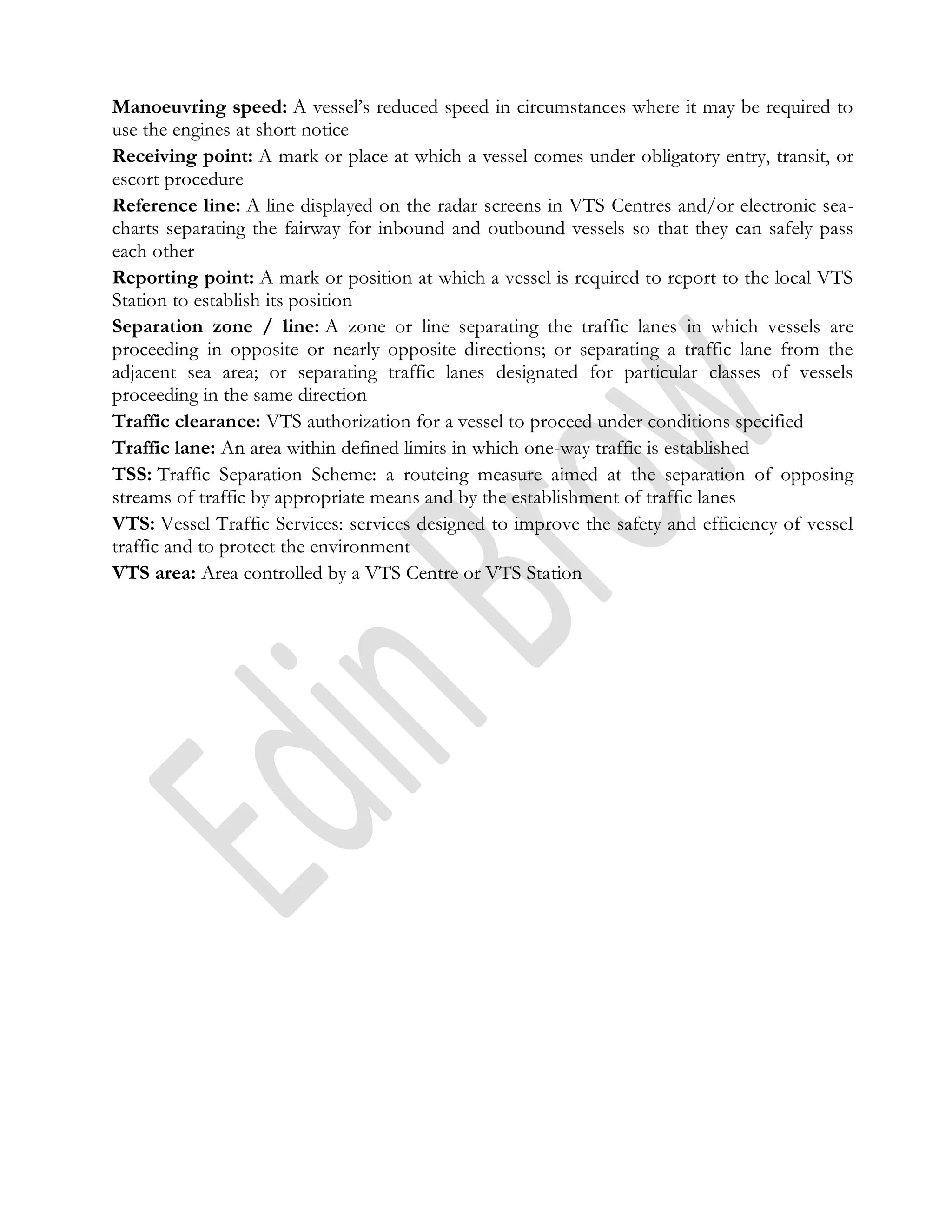 Maritime vocabulary | PDF