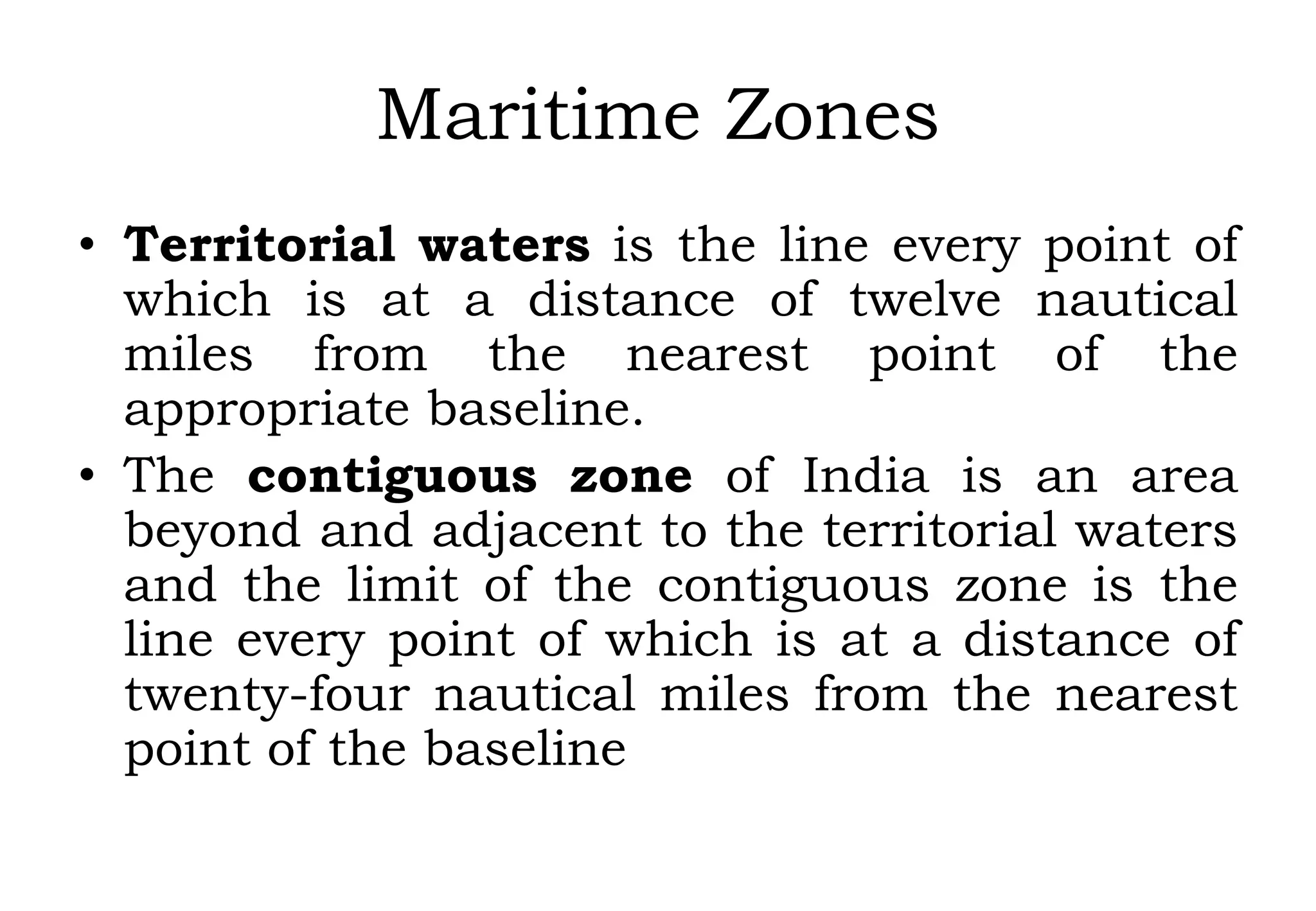Maritime zones | PDF