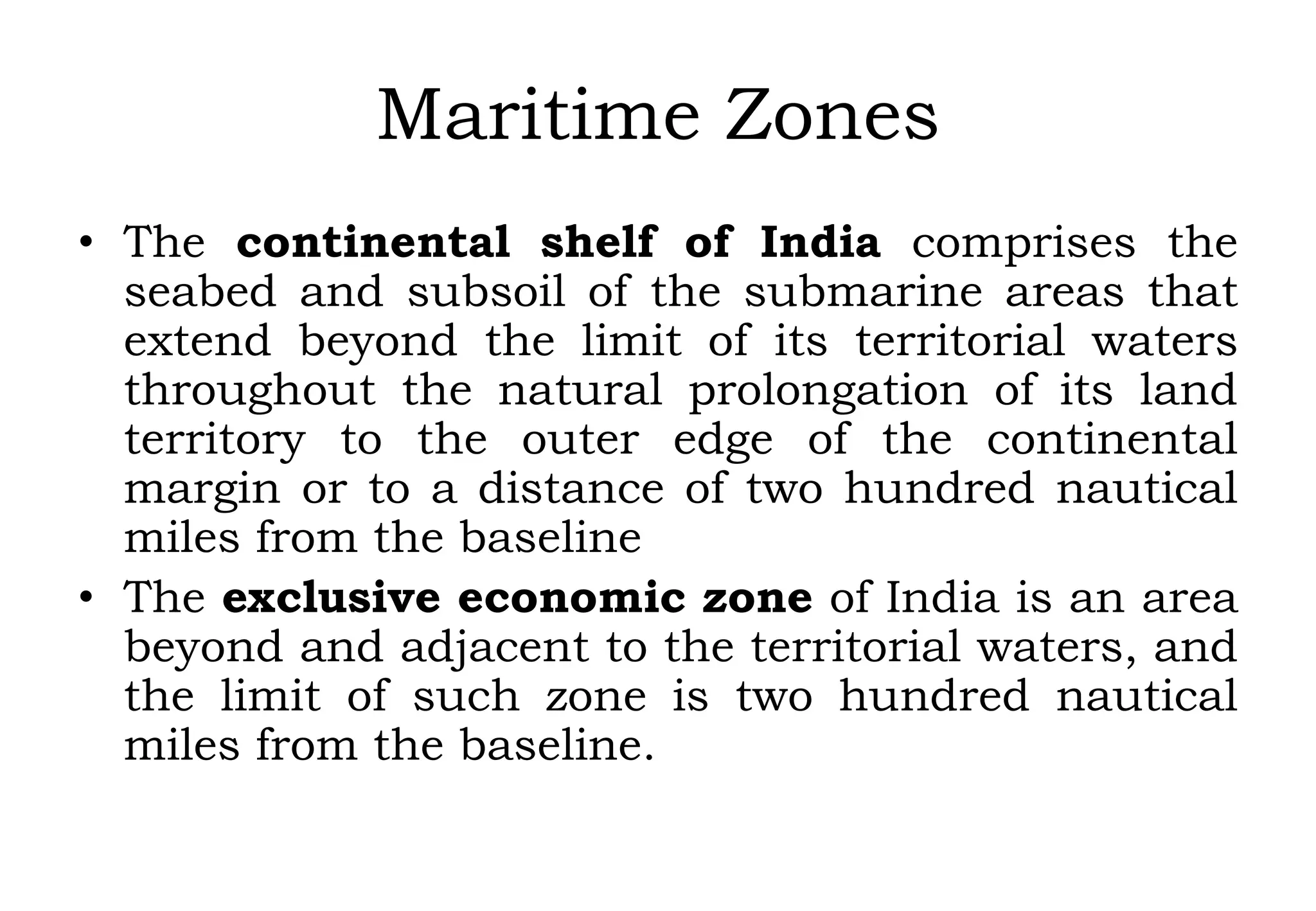 Maritime zones | PDF