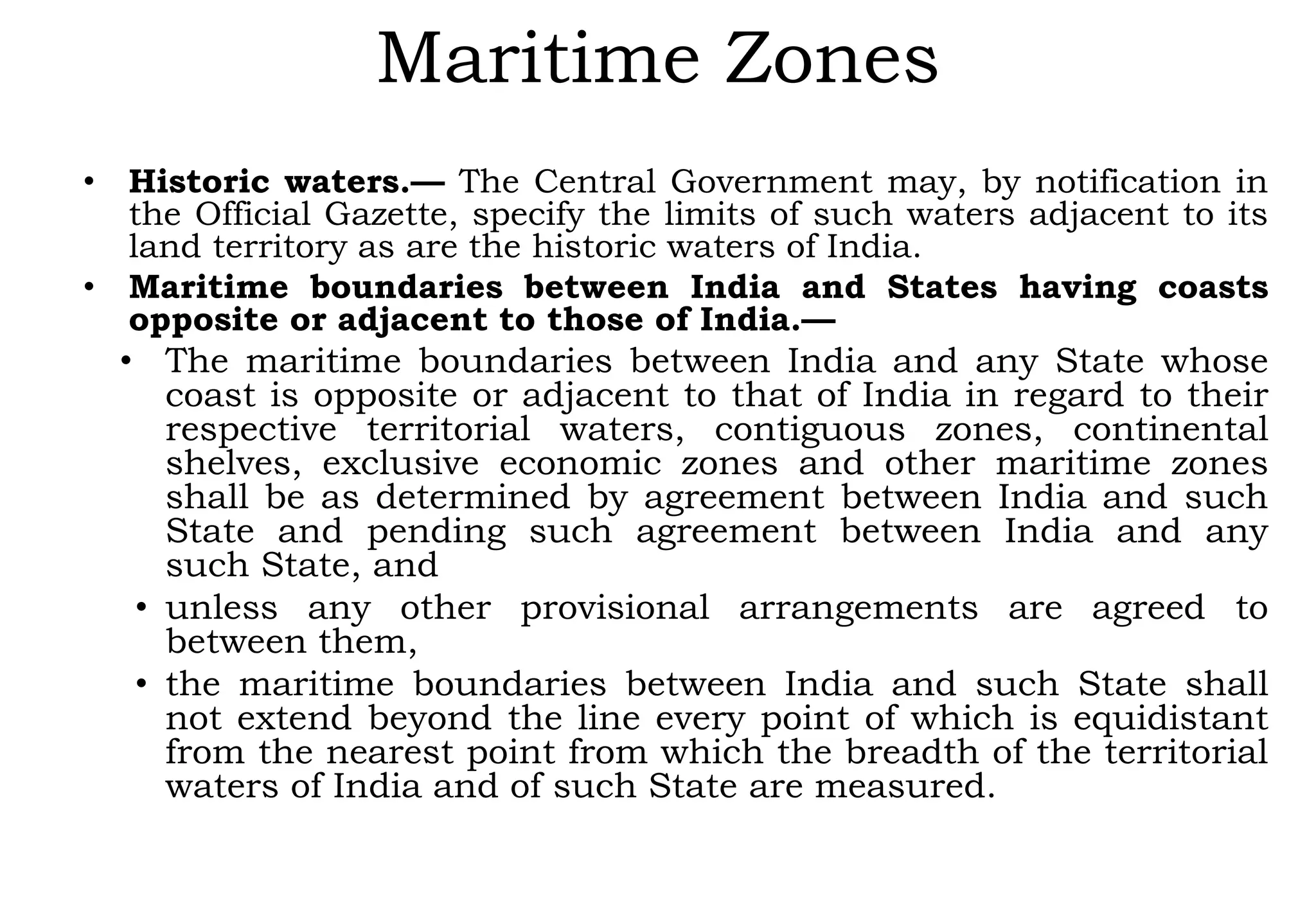 Maritime zones | PDF