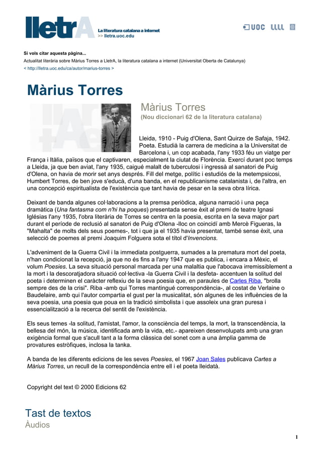 Marius torres | PDF