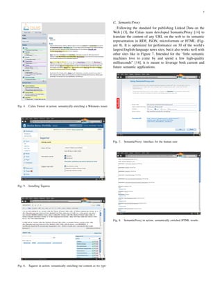 Semantically enriching content using OpenCalais | PDF