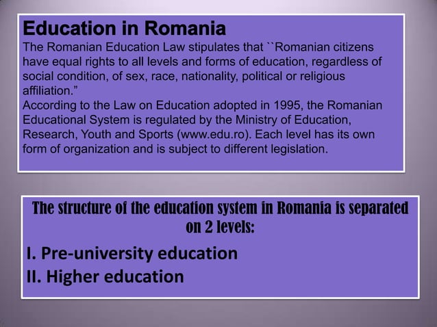 Romania education system | PPT