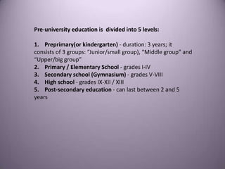 Romania education system | PPTX