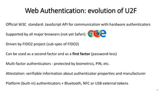 Fast IDentity Online New wave of open authentication standards | PPT