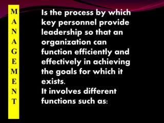 Organization and Management of Sport | PPTX