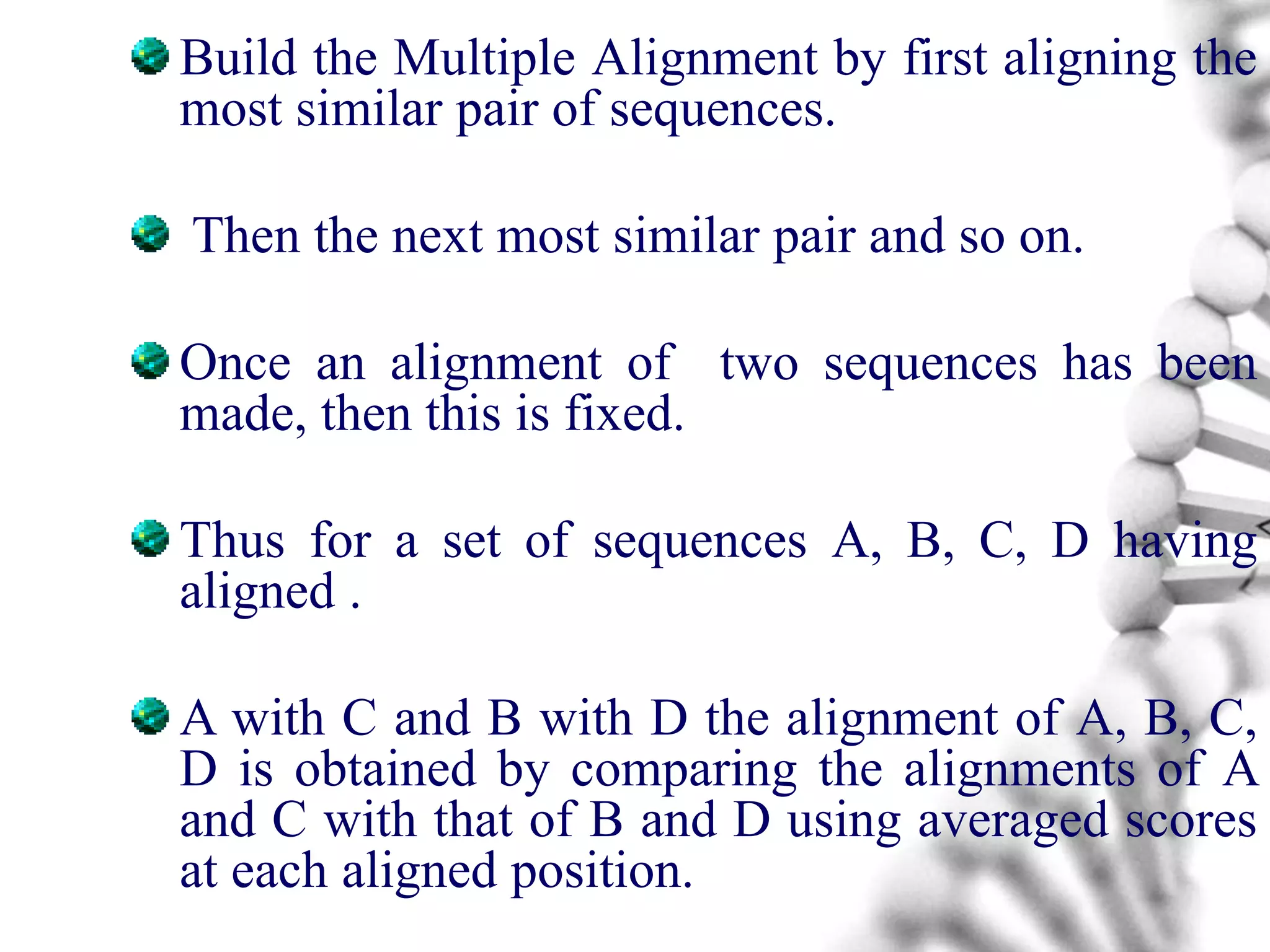 MULTIPLE SEQUENCE ALIGNMENT | PPTX