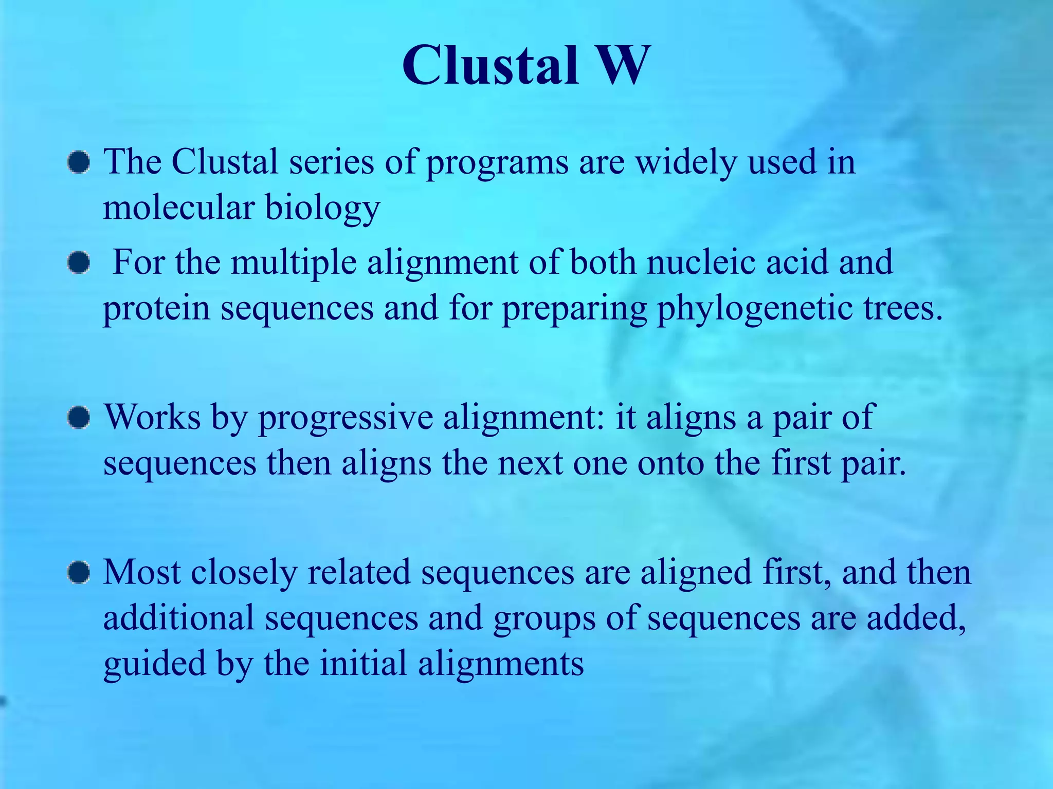 MULTIPLE SEQUENCE ALIGNMENT | PPTX