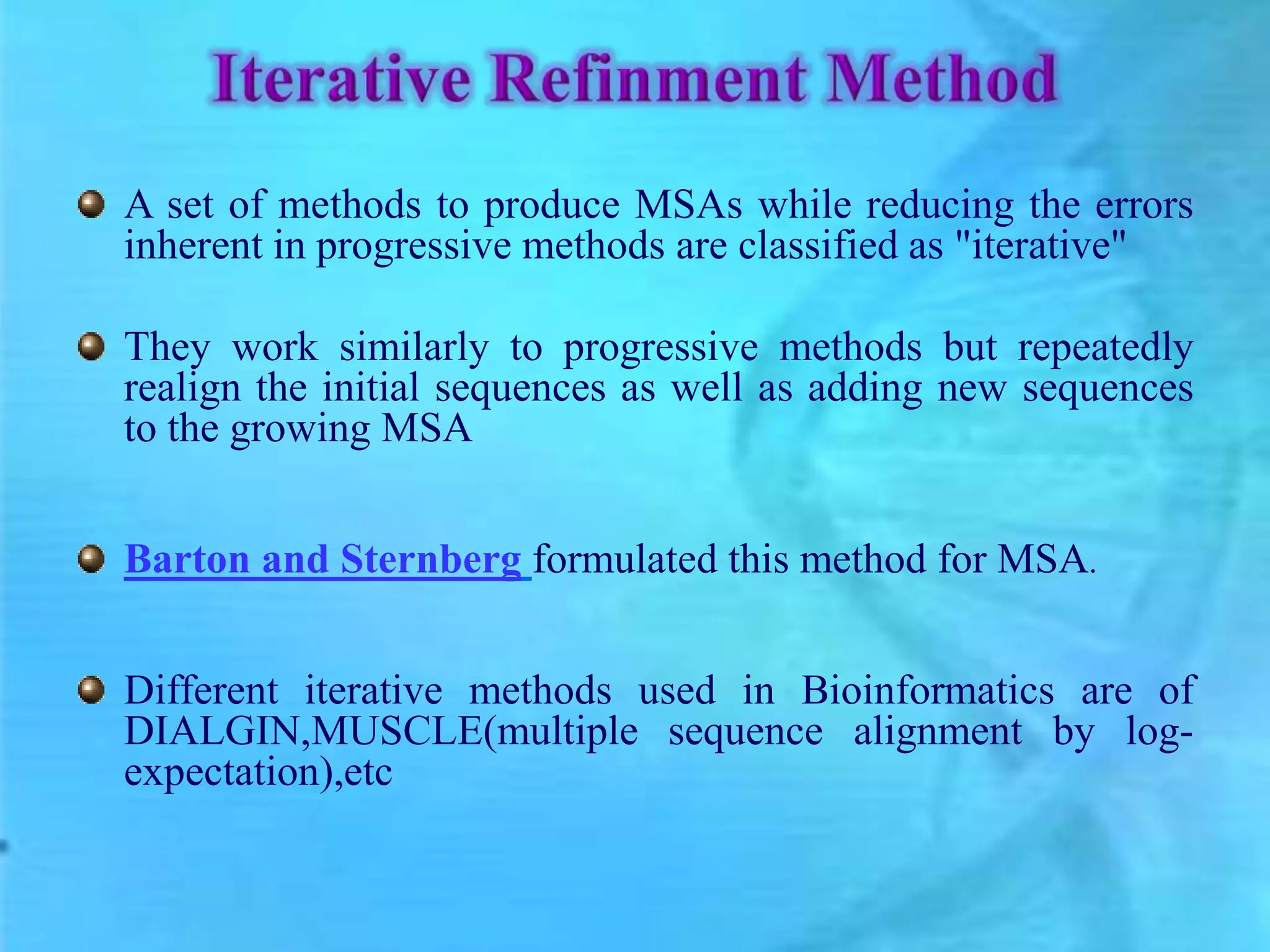 MULTIPLE SEQUENCE ALIGNMENT | PPTX