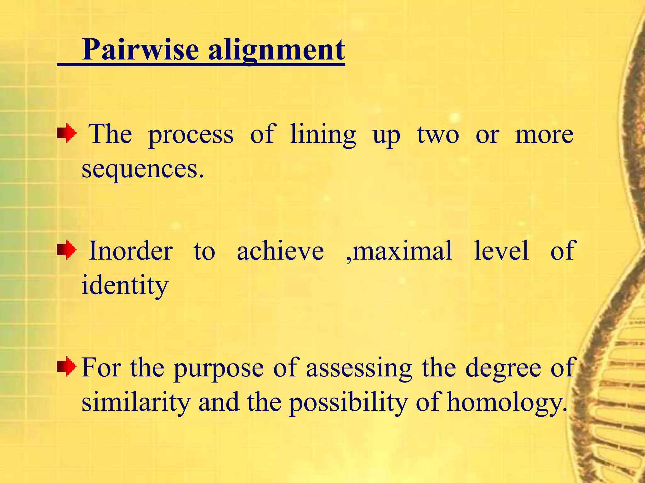 MULTIPLE SEQUENCE ALIGNMENT | PPTX