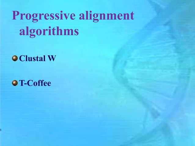 MULTIPLE SEQUENCE ALIGNMENT | PPTX | Databases | Computer Software and Applications