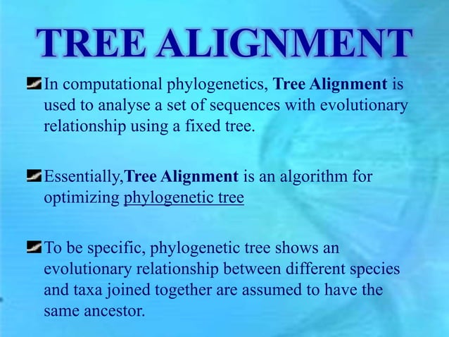 MULTIPLE SEQUENCE ALIGNMENT | PPTX | Databases | Computer Software and Applications