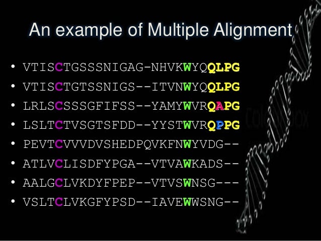MULTIPLE SEQUENCE ALIGNMENT