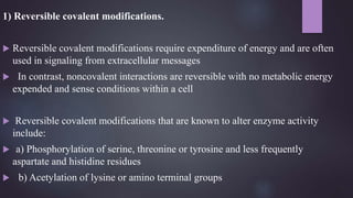 COVALENT MODIFICATION AND ZYMOGEN ACTIVATION | PPTX