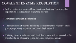 Covalent Regulation